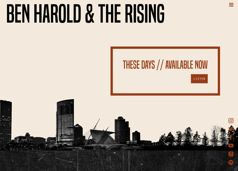 Best Band and Musician Websites | Bandzoogle Reviews and Examples