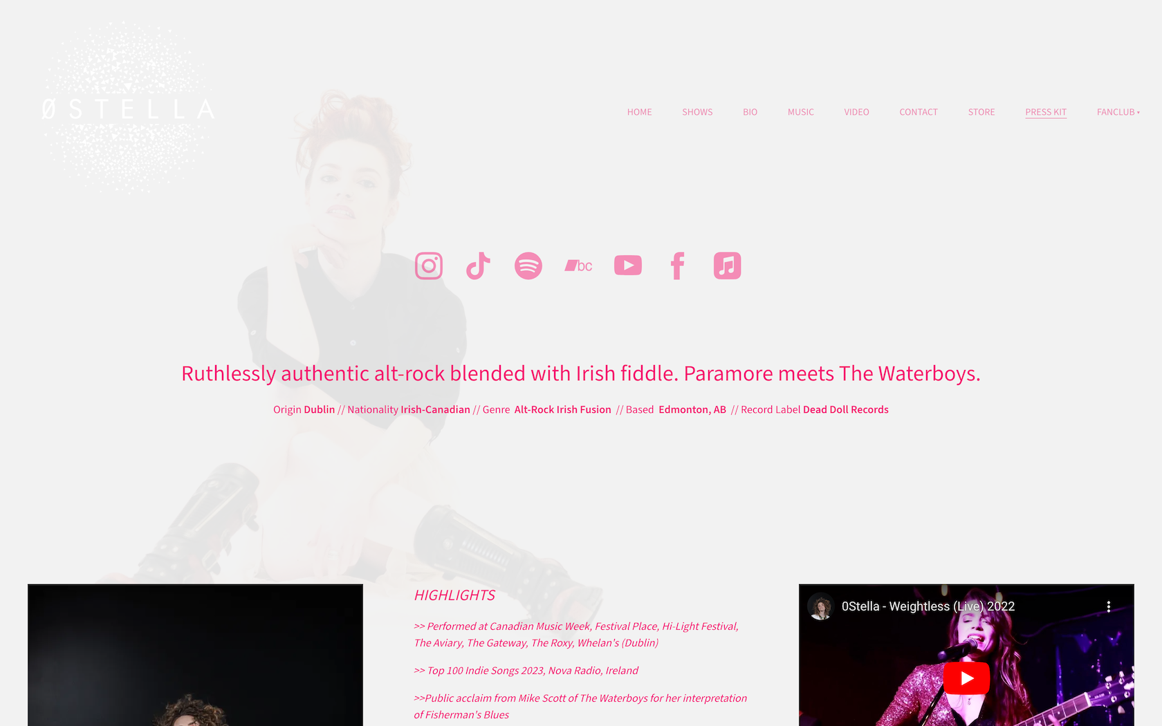 Best Band and Musician EPKs | Bandzoogle Reviews and Examples
