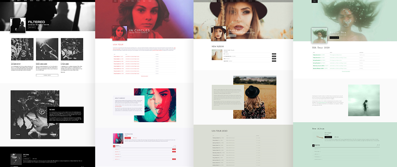 New website template: Filter | Bandzoogle Blog