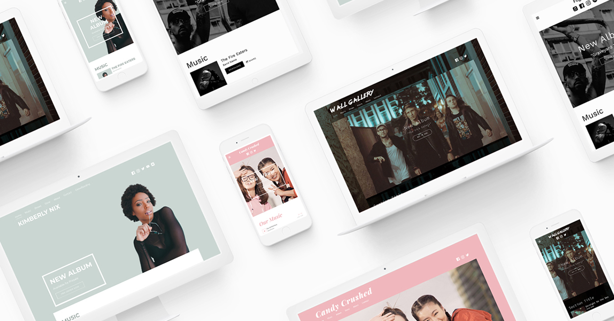 New website template: Entourage | Bandzoogle Blog