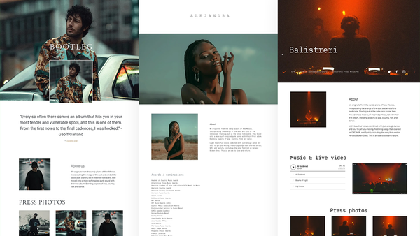 Artist EPK Builder for Bands and Musicians | Press Kits | Bandzoogle