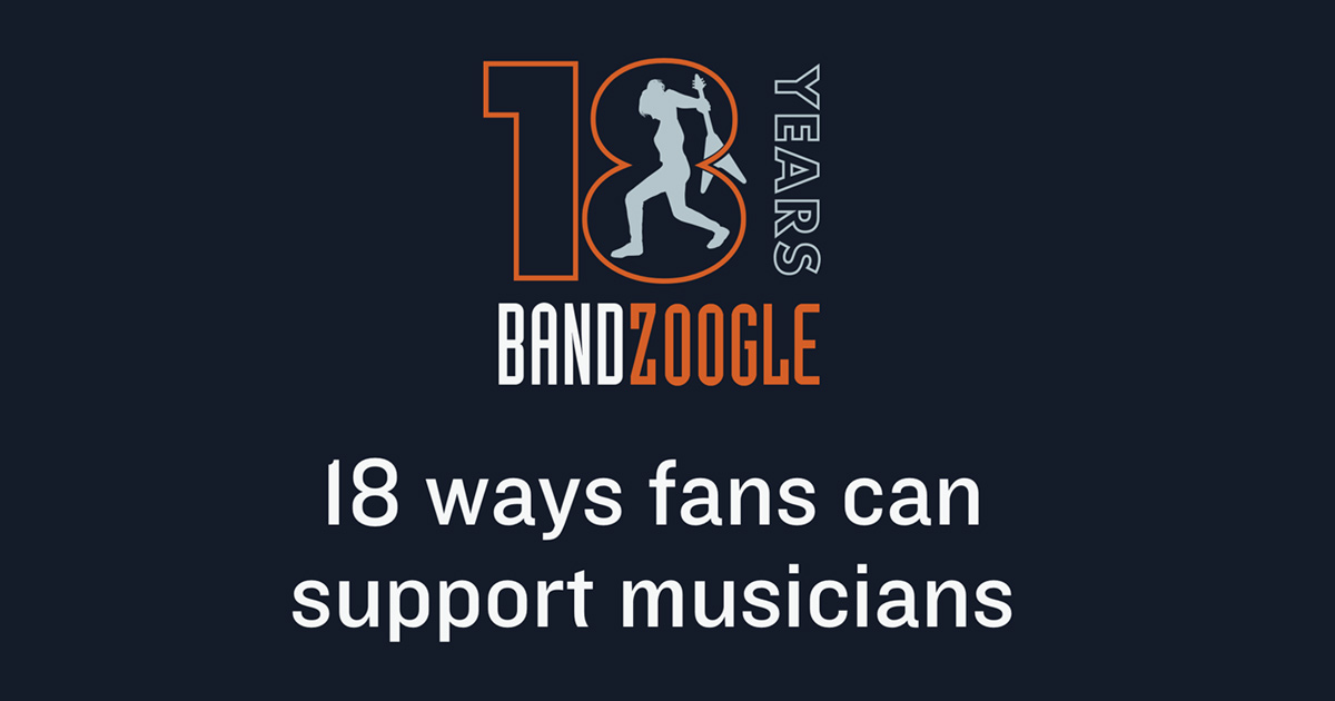 [Infographic] 18 ways fans can support musicians | Bandzoogle Blog