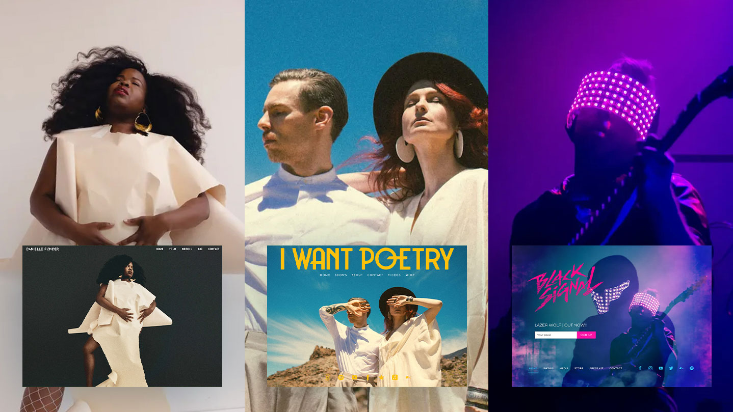 15 of the best music website designs | Bandzoogle Blog