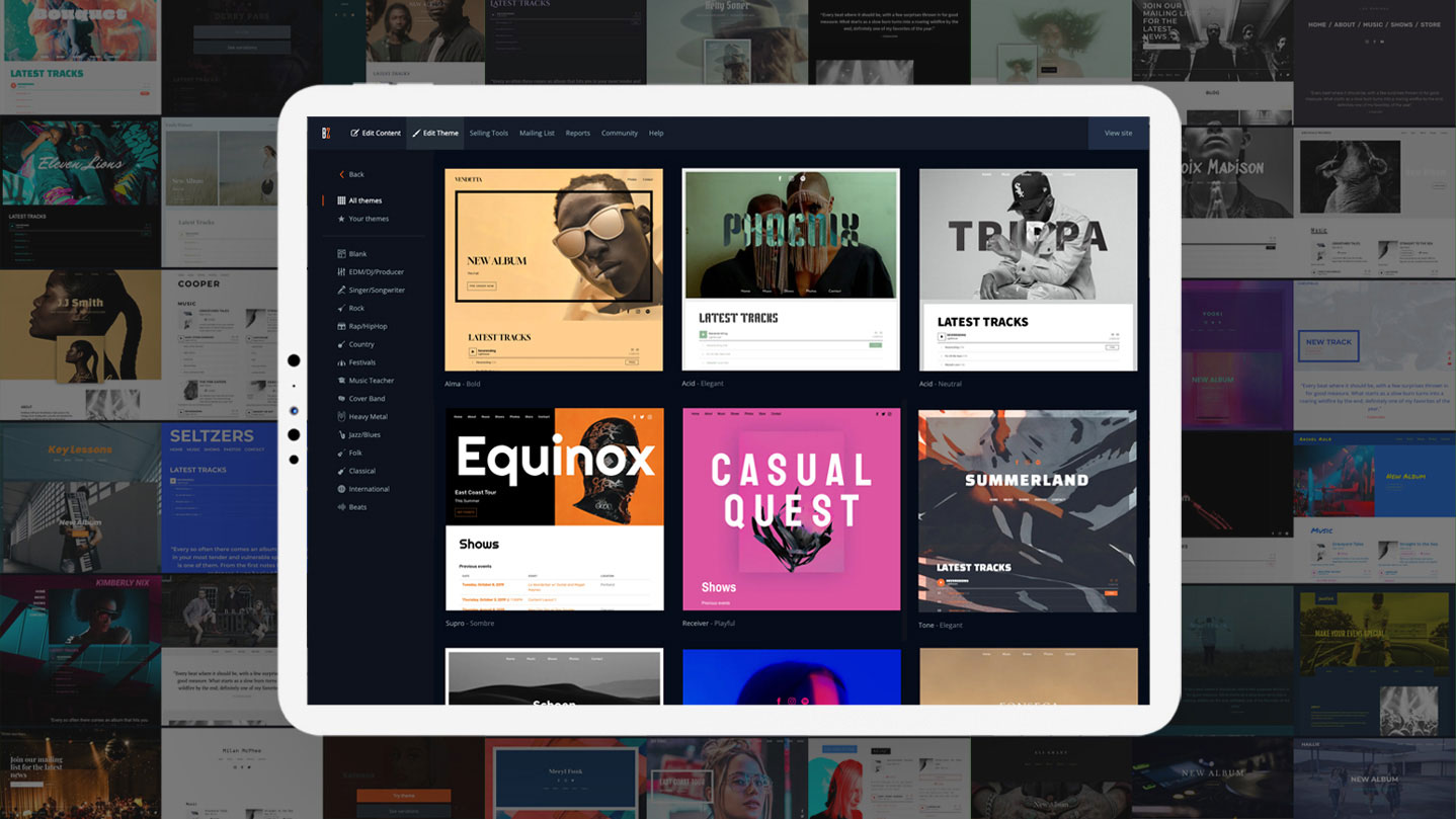 16 website templates for musicians and bands | Bandzoogle Blog