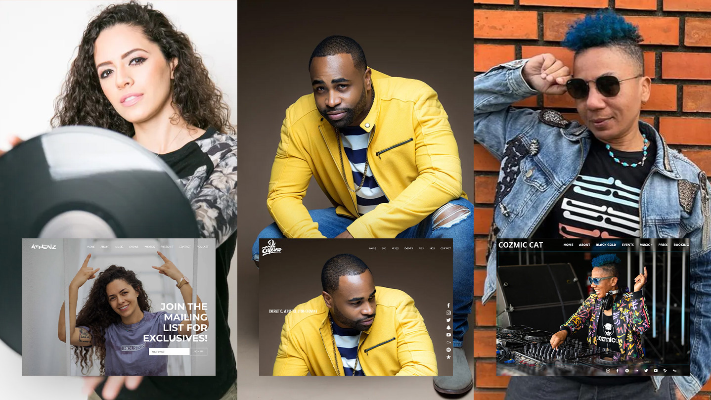 Website design inspiration: Best DJ websites | Bandzoogle Blog