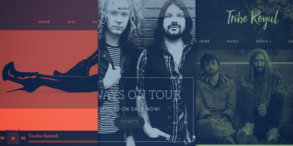 DJ Website Design: 1 Template, 3 Ways | Bandzoogle Blog