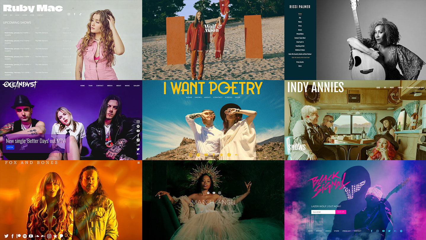 How to make a music website | Bandzoogle Blog