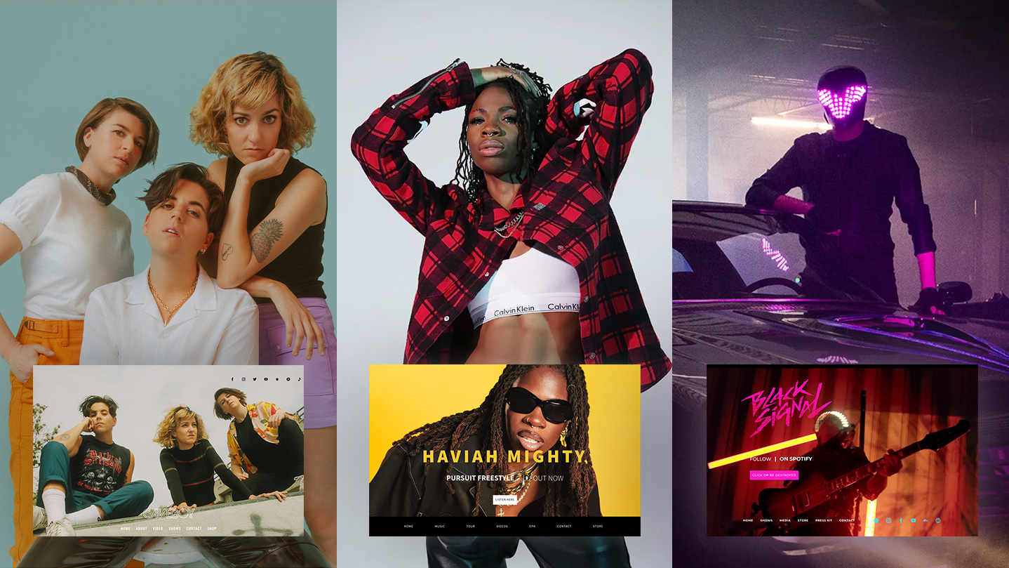 15 of the best music website designs | Bandzoogle Blog