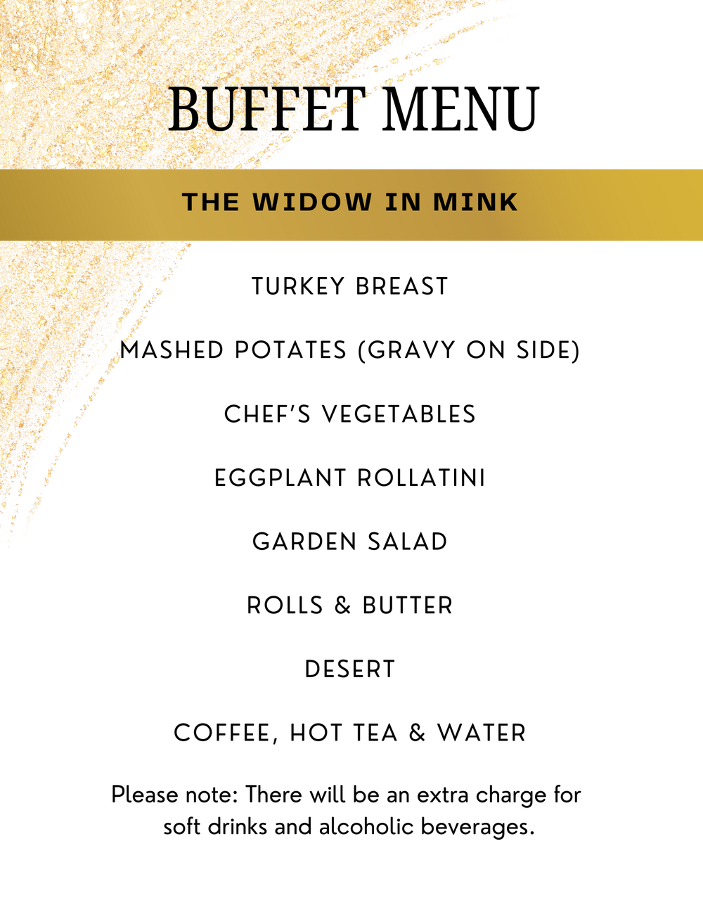 Stellar Stage Productions - Menus