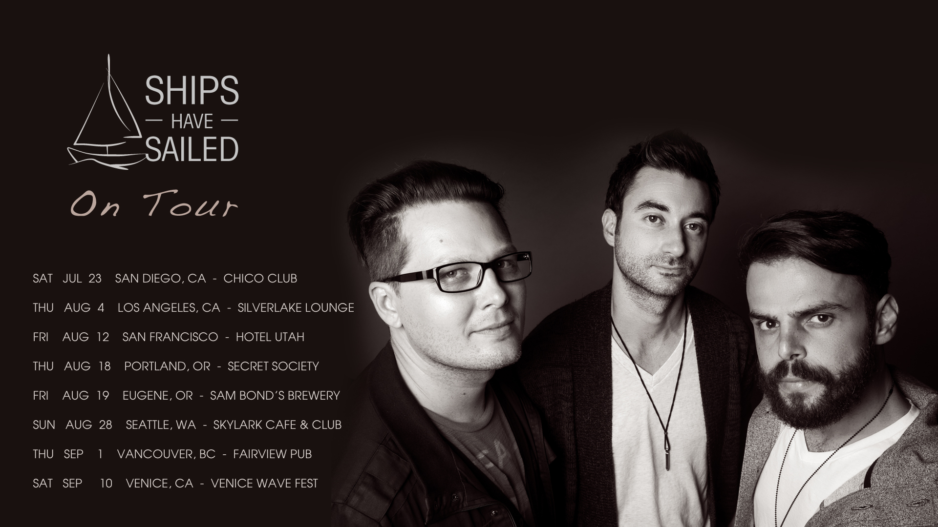 Summer 2016 - West Coast Tour!