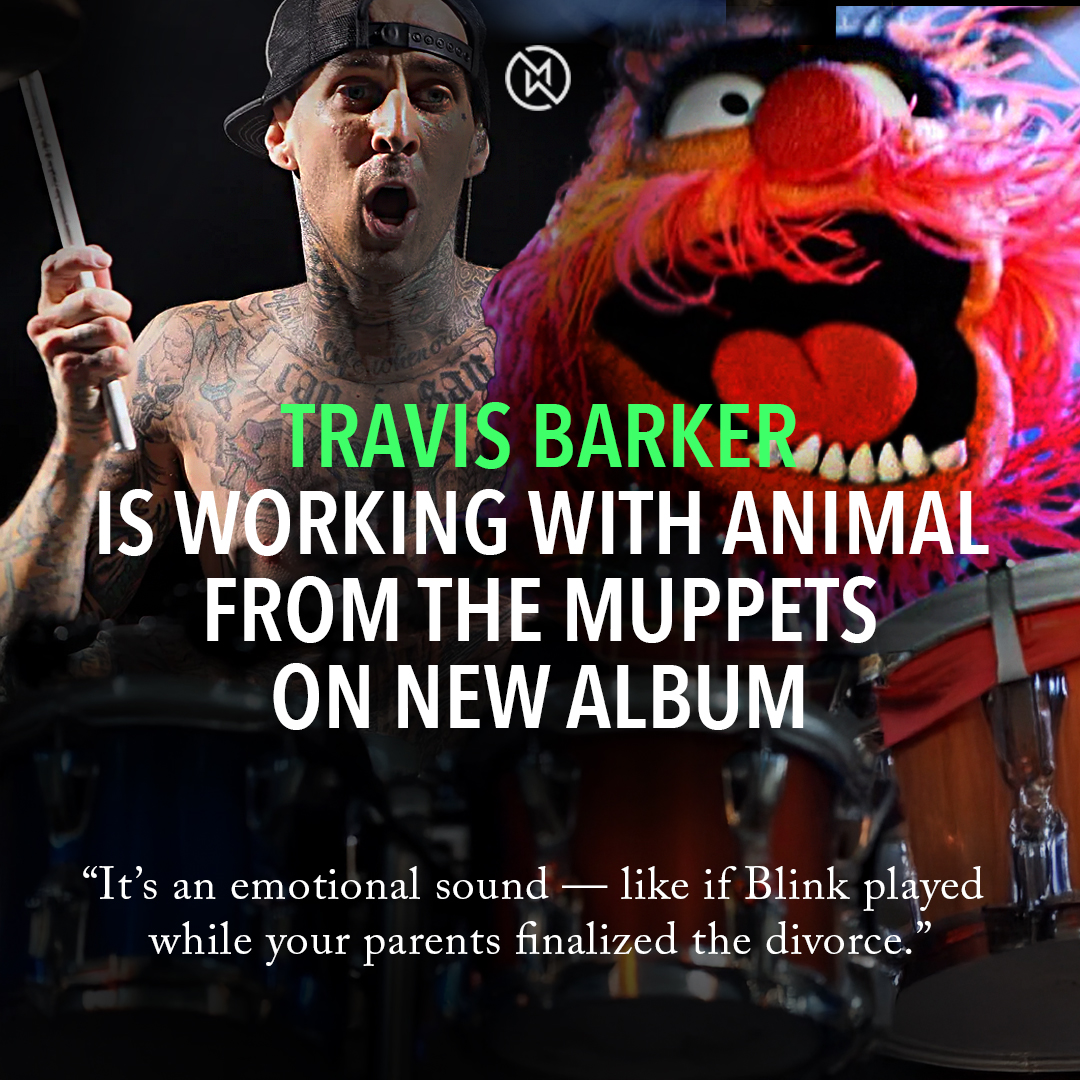 Travis Barker & Animal from The Muppets Unleash Chaos with New Album ...