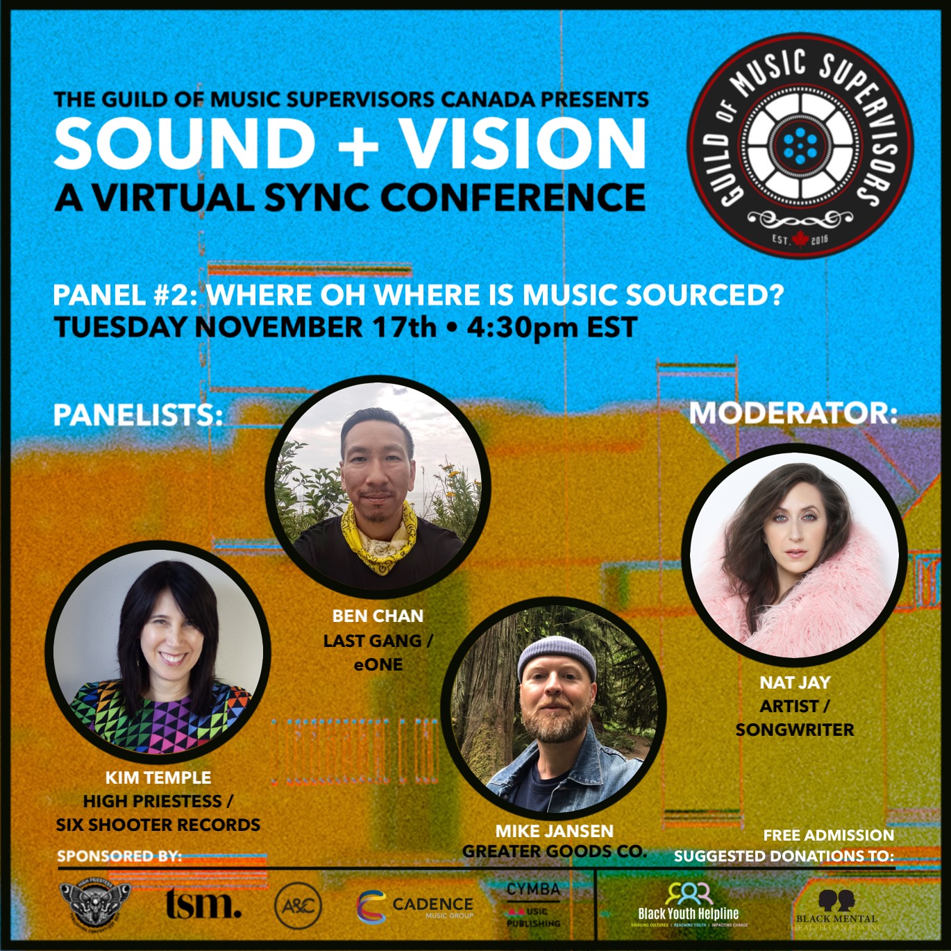 NAT JAY TO HOST PANEL @ SOUND & VISION