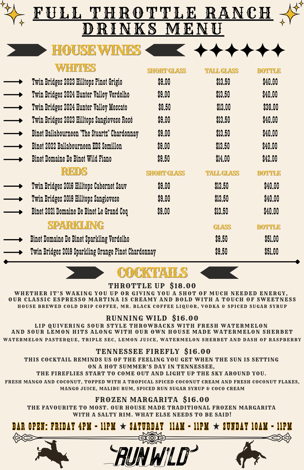 Full Throttle Ranch - BAR