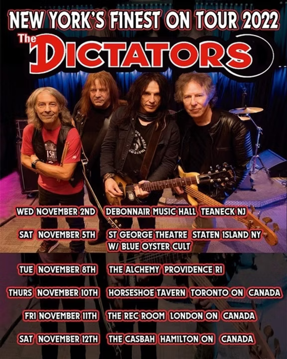 The Dictators Announce More Tour Dates!