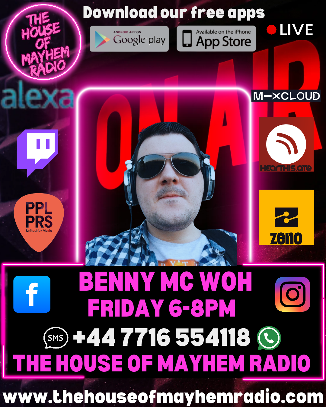 The House of Mayhem Radio - Show Schedules