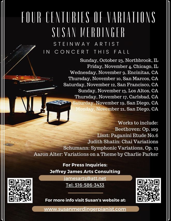 Susan Merdinger, Pianist - Events