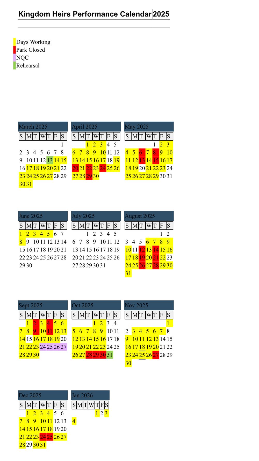Kingdom Heirs - Appearances