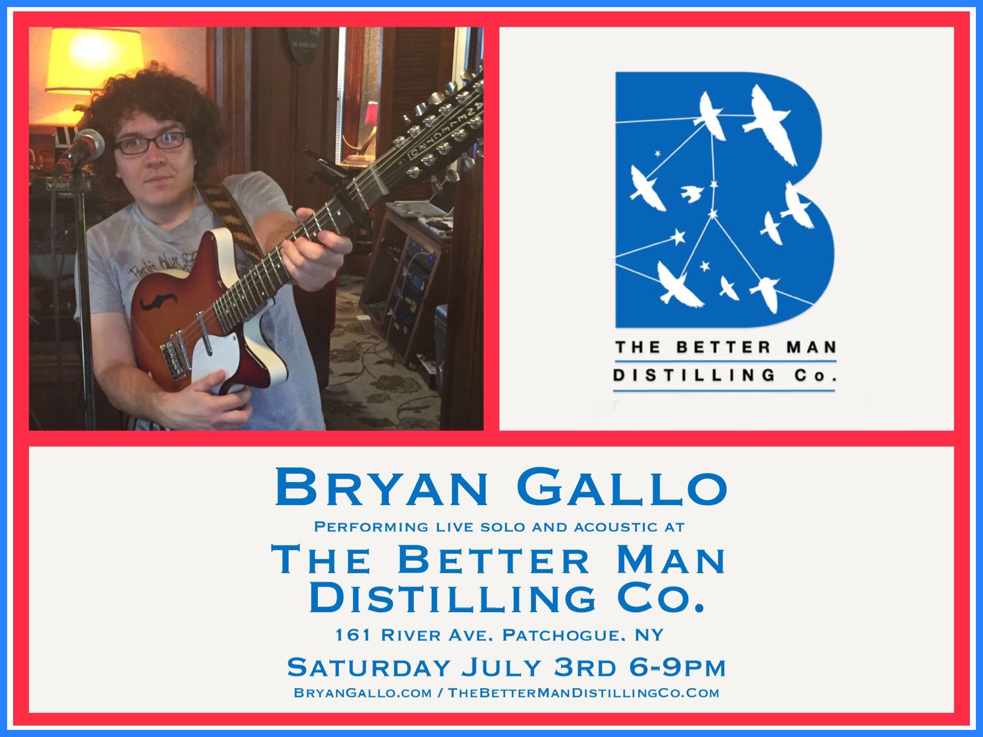 Bryan Gallo live at The Better Man Distilling Co. @ The Better Man ...