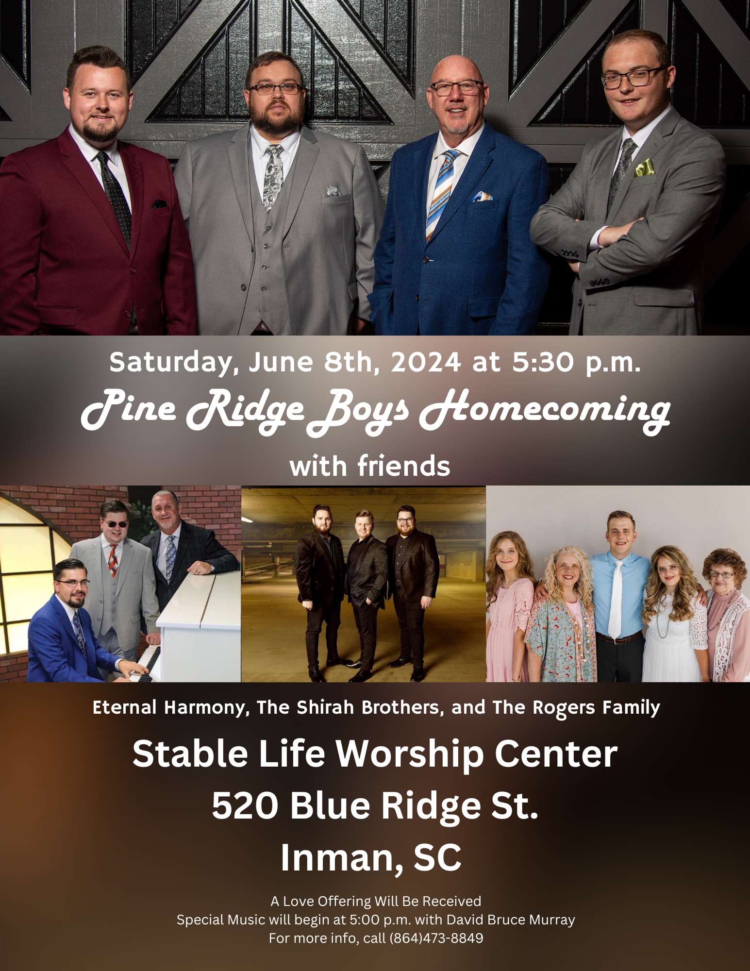 Pine Ridge Boys Quartet - Special Events