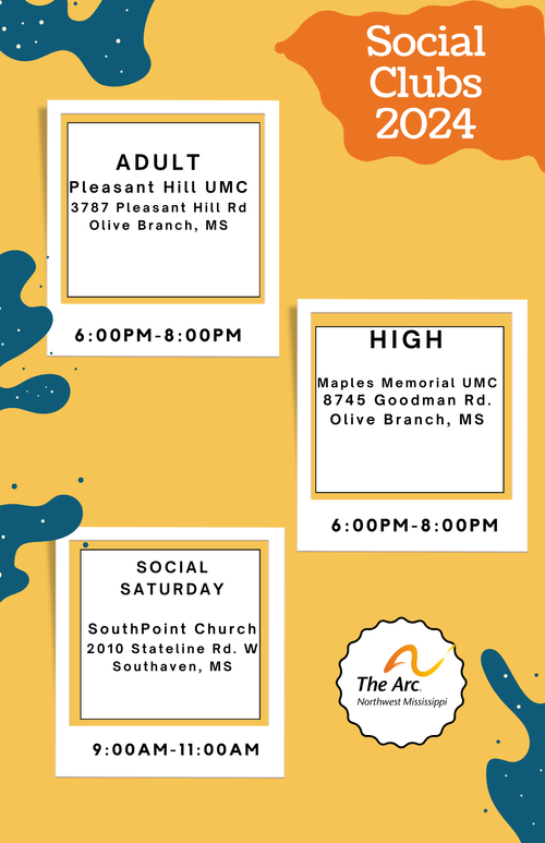 The Arc Northwest Mississippi - Social Clubs