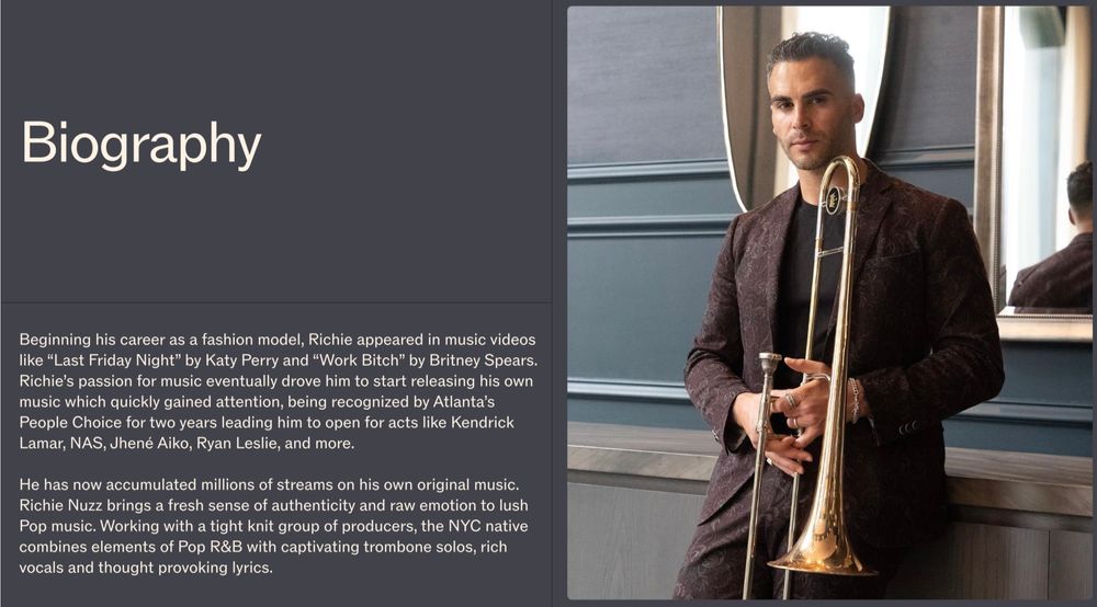 Richie Nuzz Music - Band Leader, Pop - R&B artist artist from New York