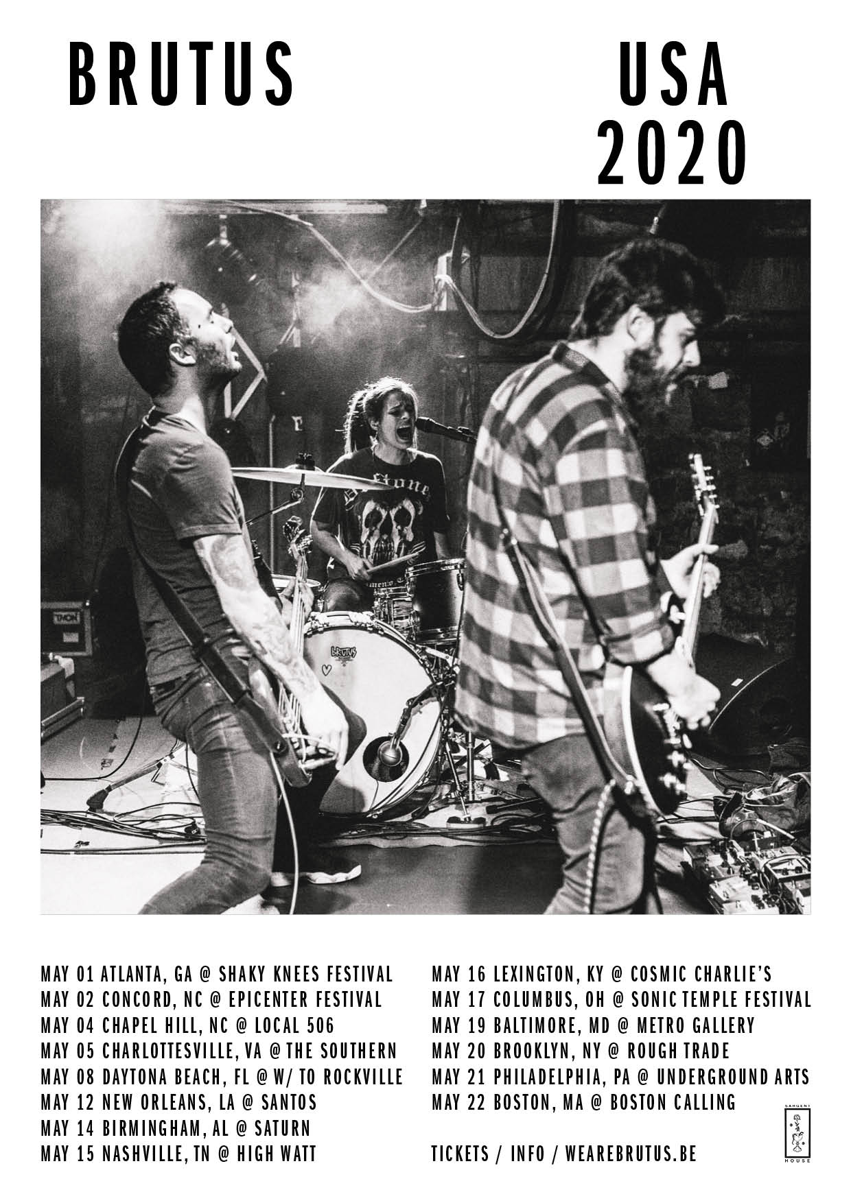 Brutus Announces 2020 US Tour