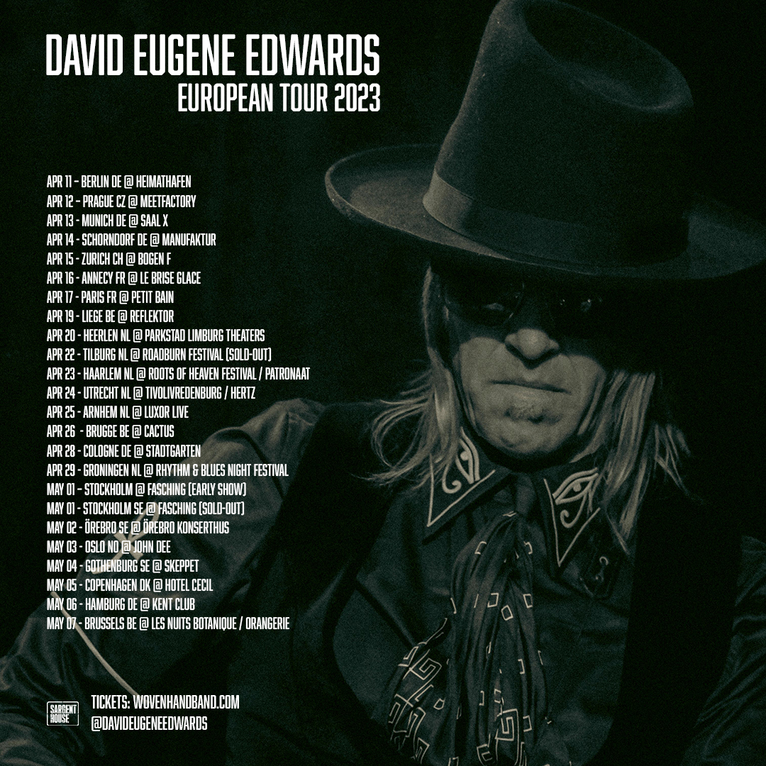NEW SHOWS IN FRANCE ADDED TO DAVID EUGENE EDWARDS EU TOUR 2023