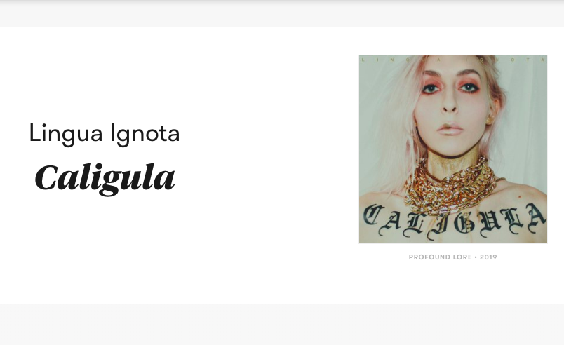 Lingua Ignota 'CALIGULA' Album Review // Pitchfork