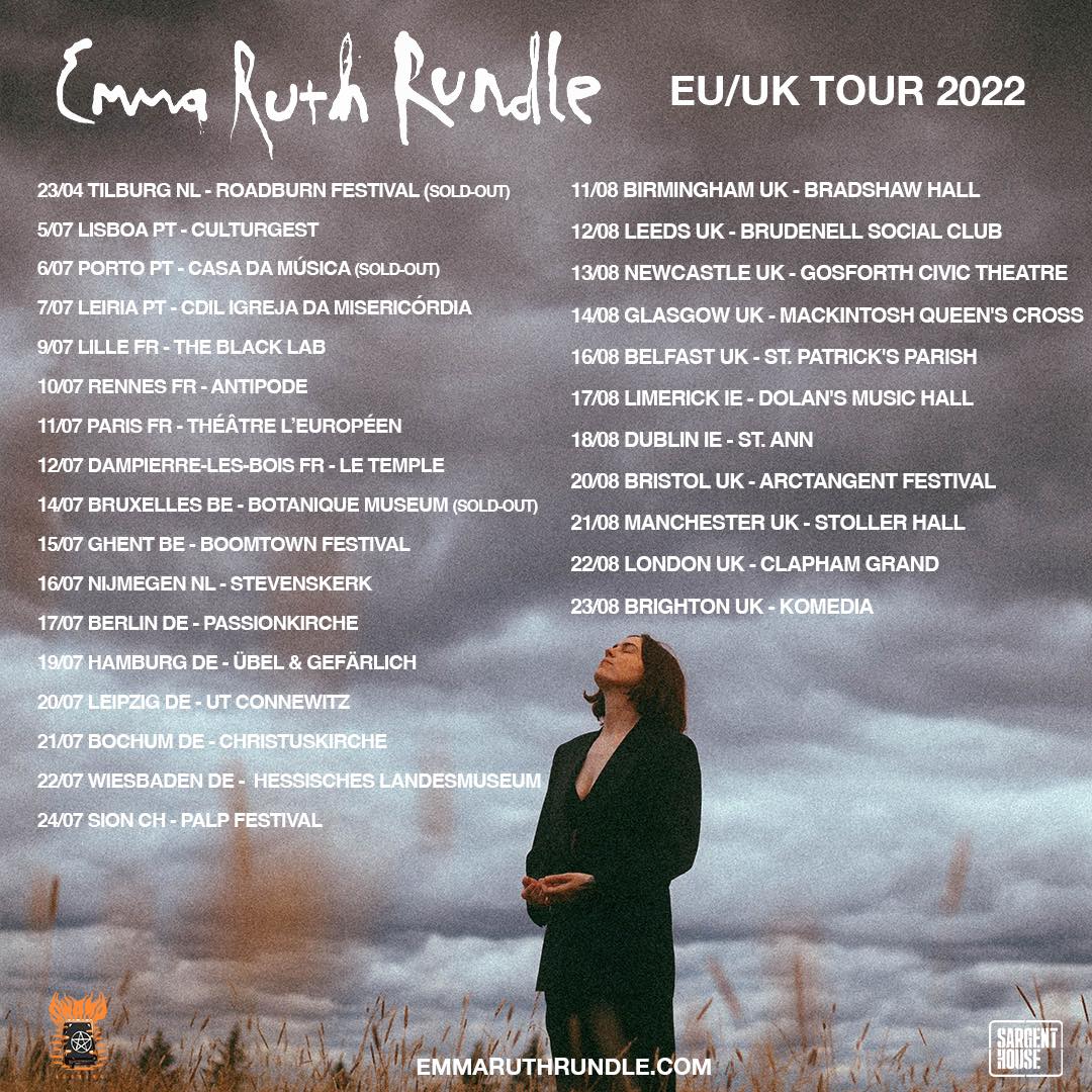 NEW SHOW ADDED TO EMMA RUTH RUNDLE EU/UK TOUR 2022