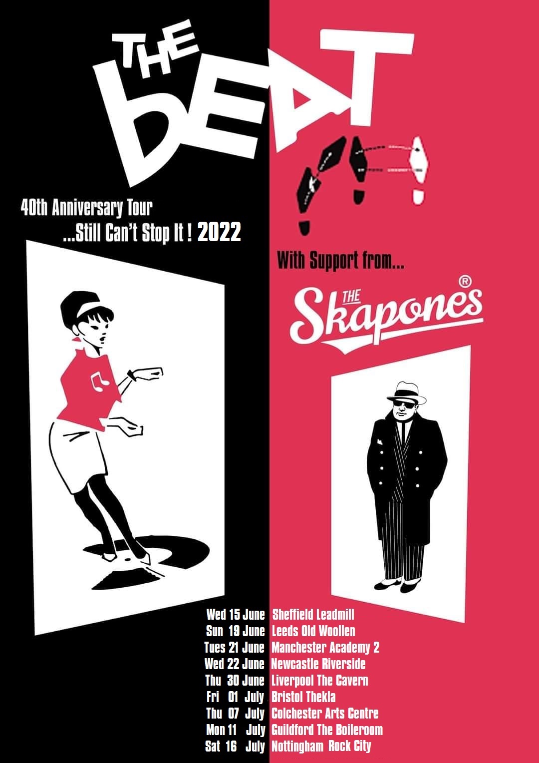 THE BEAT 40TH ANNIVERSARY SHOWS ARE RESCHEDULED FOR 2022