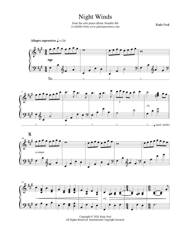 rada neal - Sheet Music