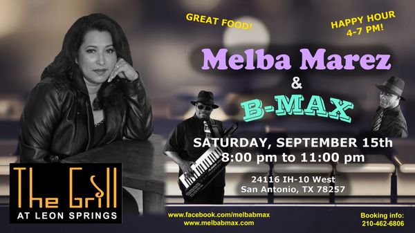 Melba Marez & B-MAX - Upcoming Shows
