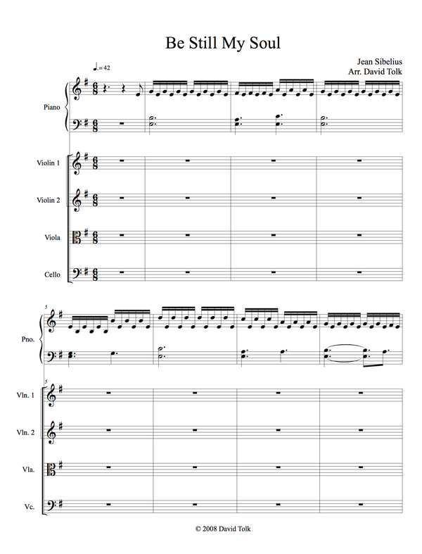 David Tolk - Peaceful Piano - Sheet Music