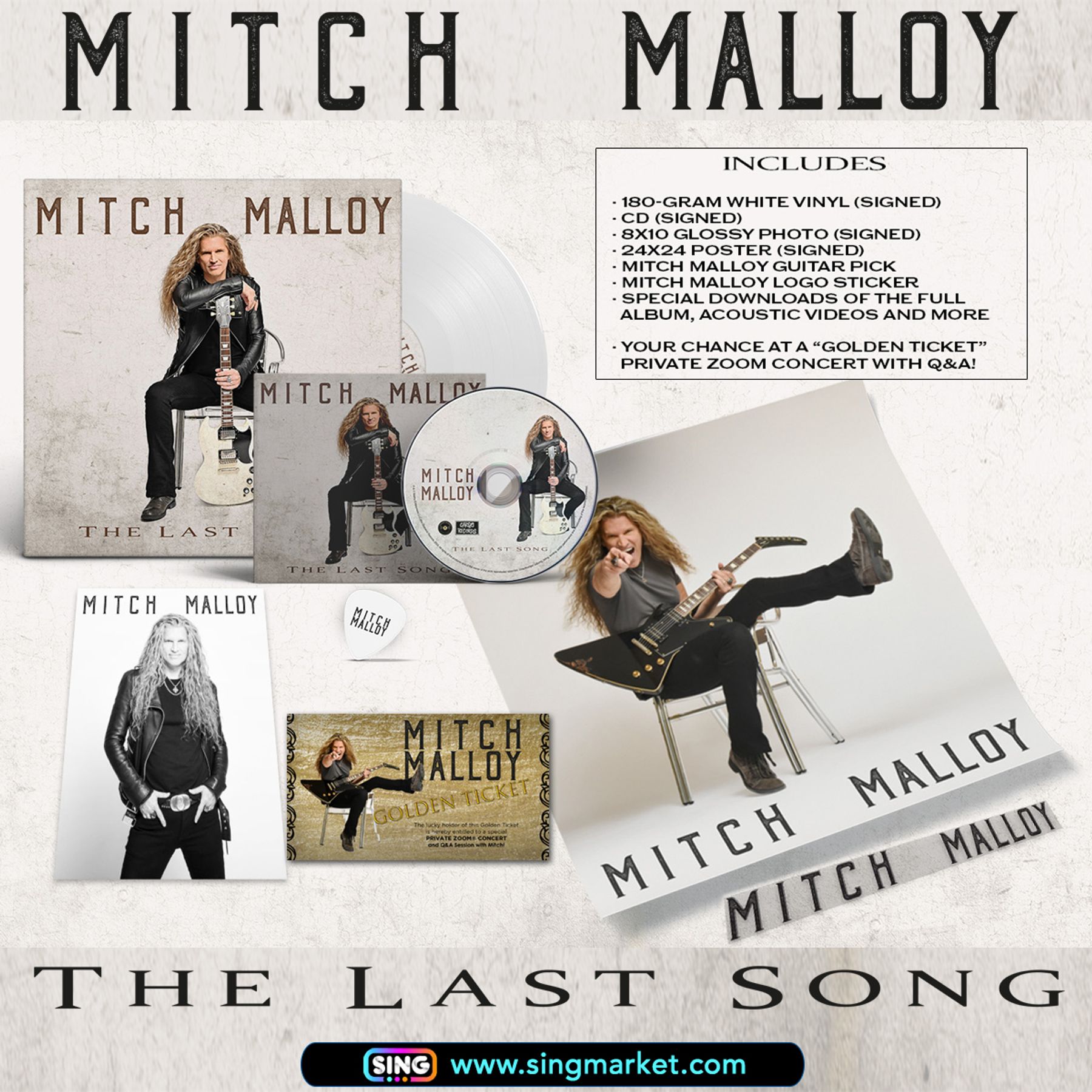 Mitch Malloy, rock artist, singer, songwriter, producer, guitar