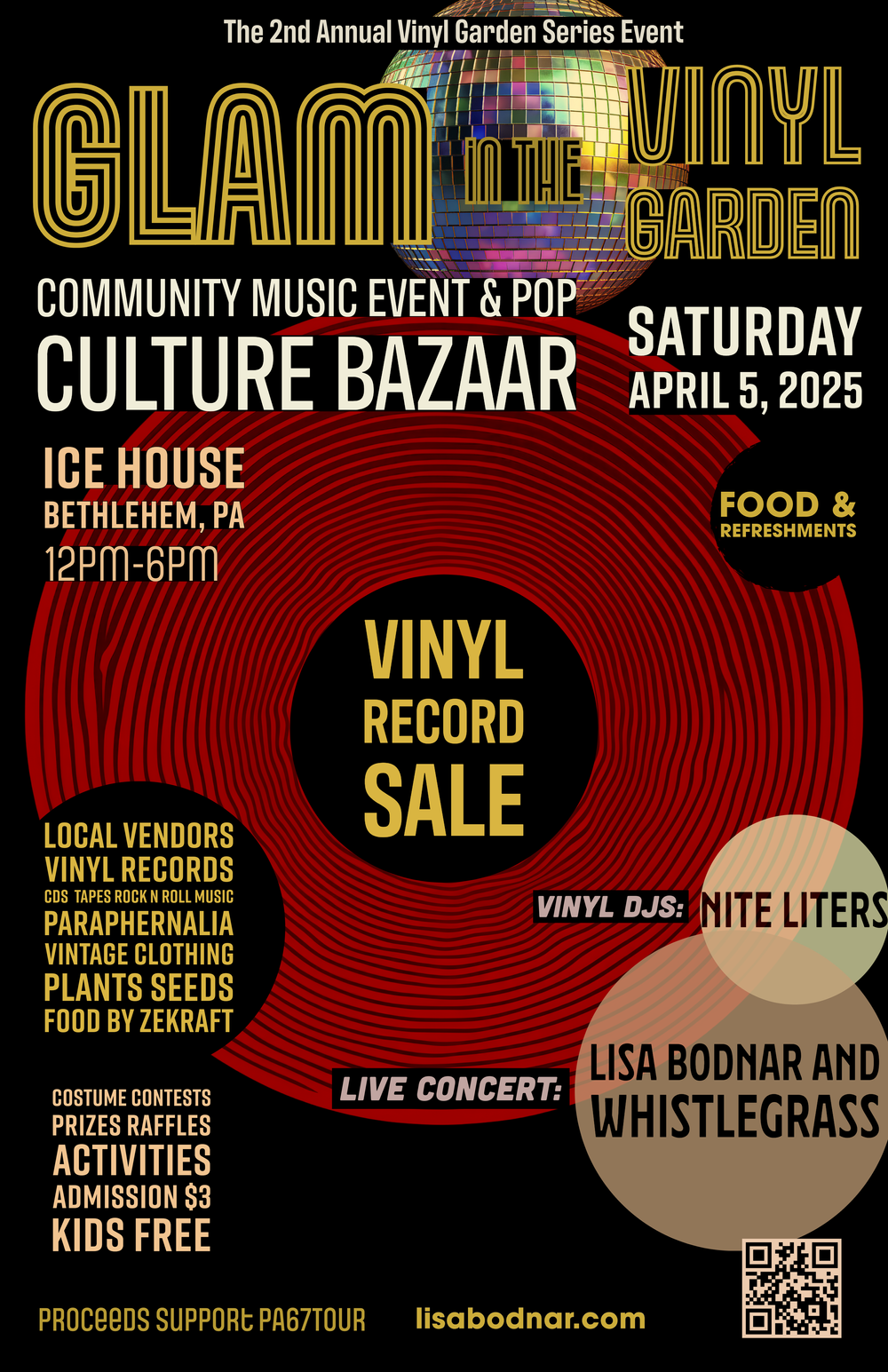 Lisa Bodnar and Whistlegrass - GLAM IN THE VINYL GARDEN