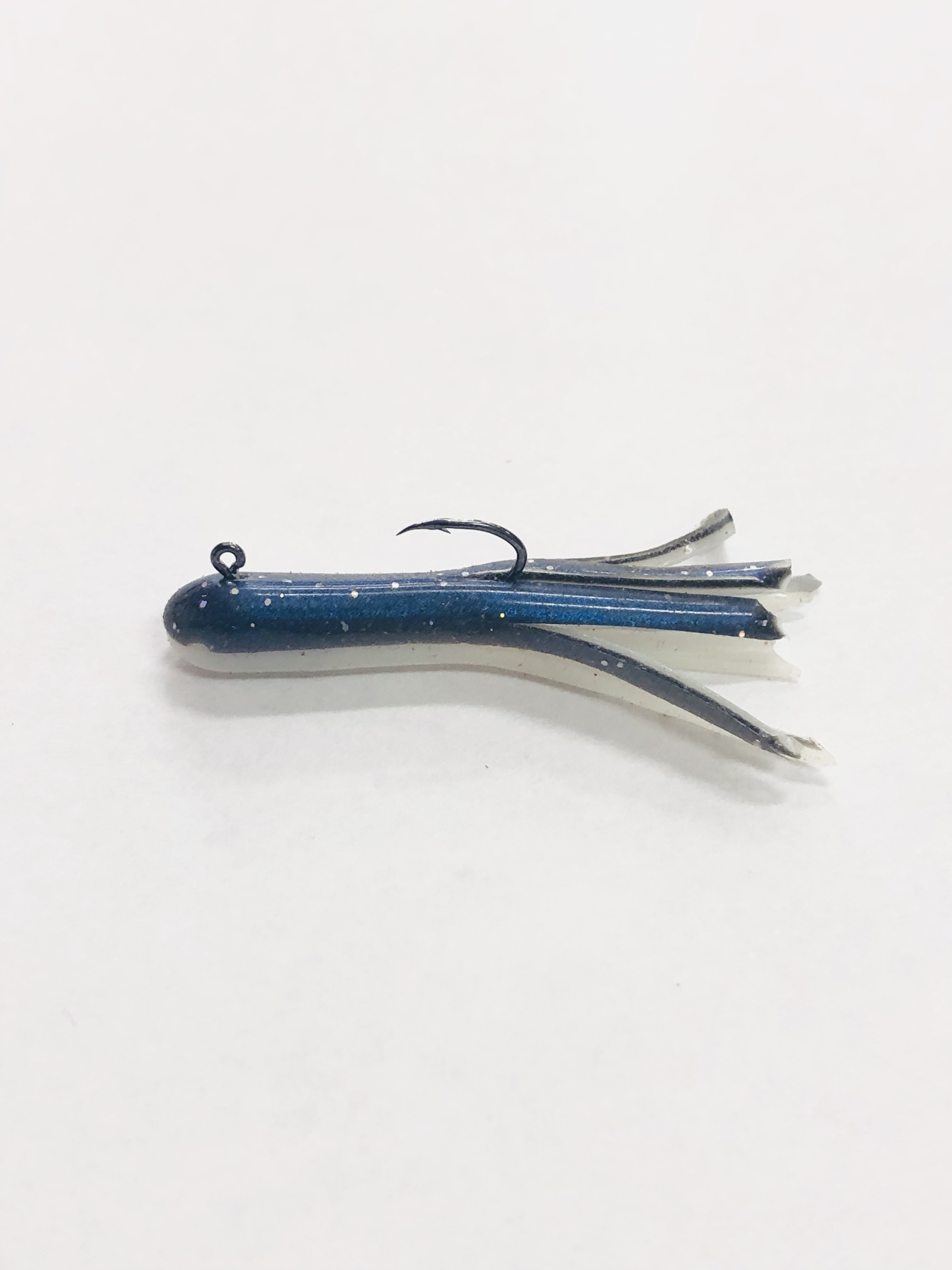 BLUE PEARL WHITE BASE MINIJIG TUBE BAIT - Ultralightheavyweights Custom ...