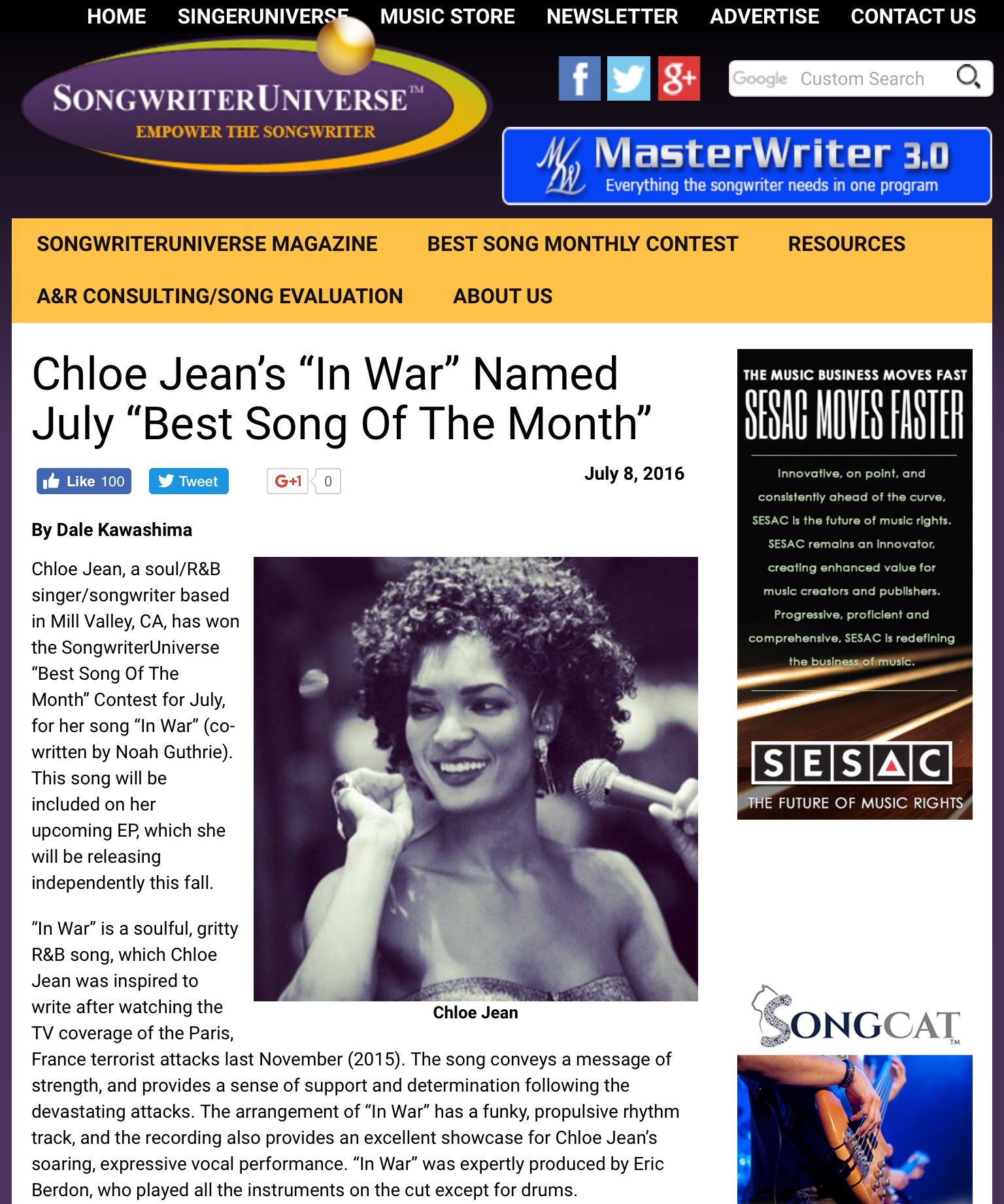 Chloe Jean Music Reviews