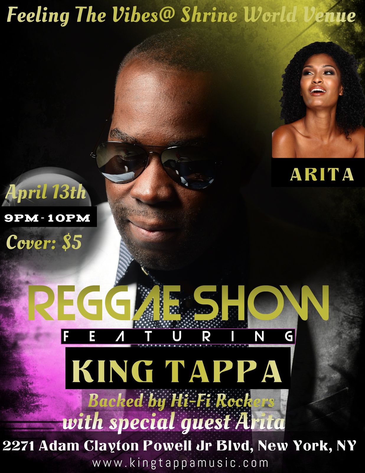 King Tappa - Events