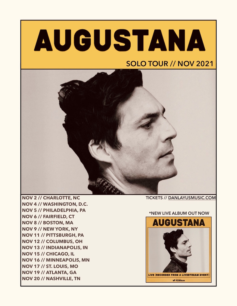 AUGUSTANA // SOLO TOUR ANNOUNCE