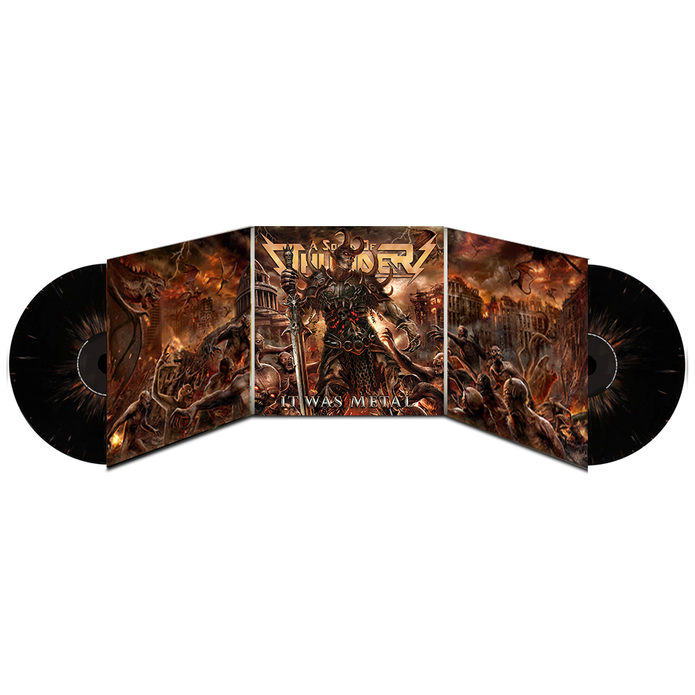 It Was Metal: Double Vinyl - Black w/ Orange Splatter - Triple Gatefold ...