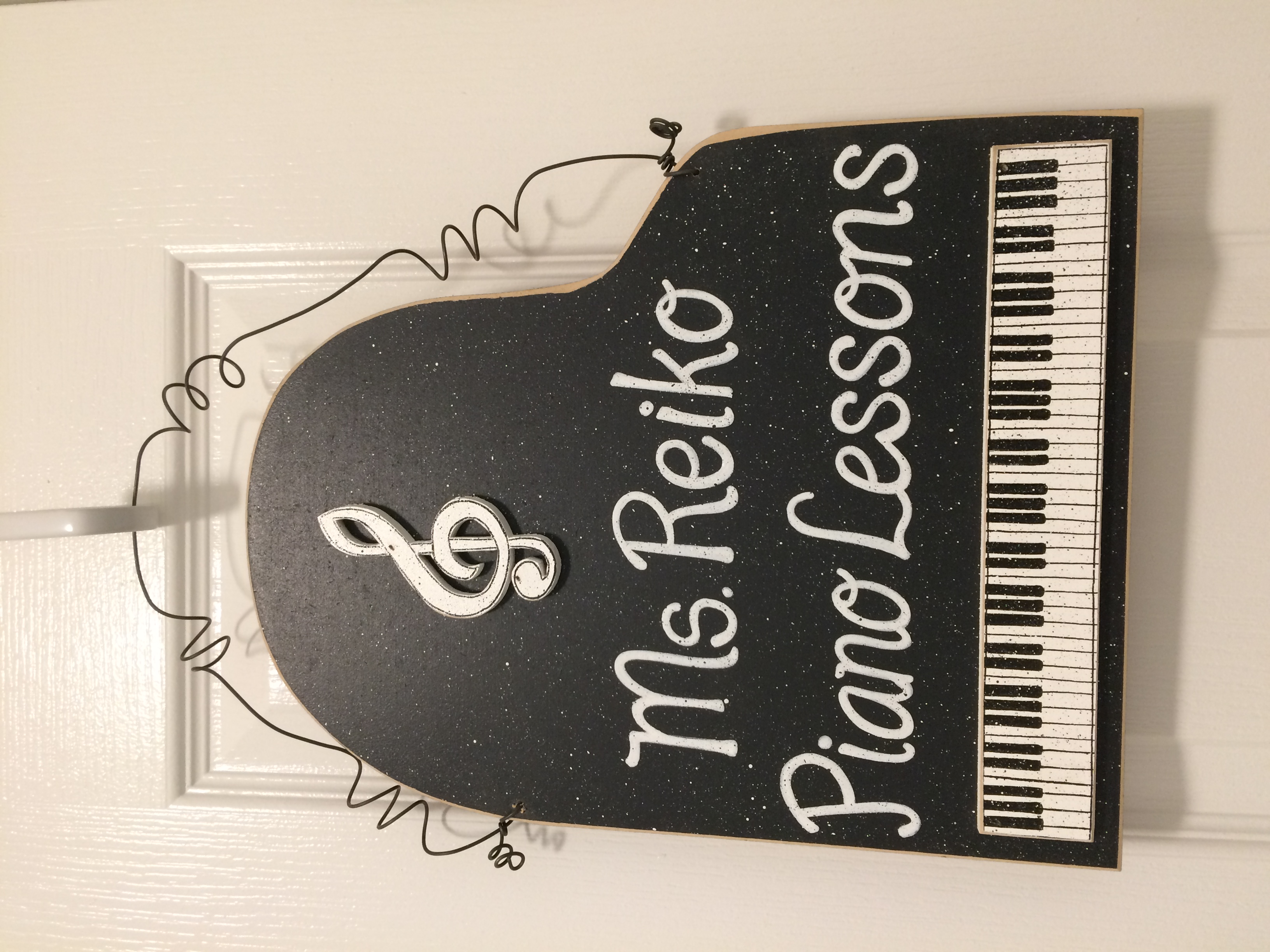 New Piano Lesson Sign!
