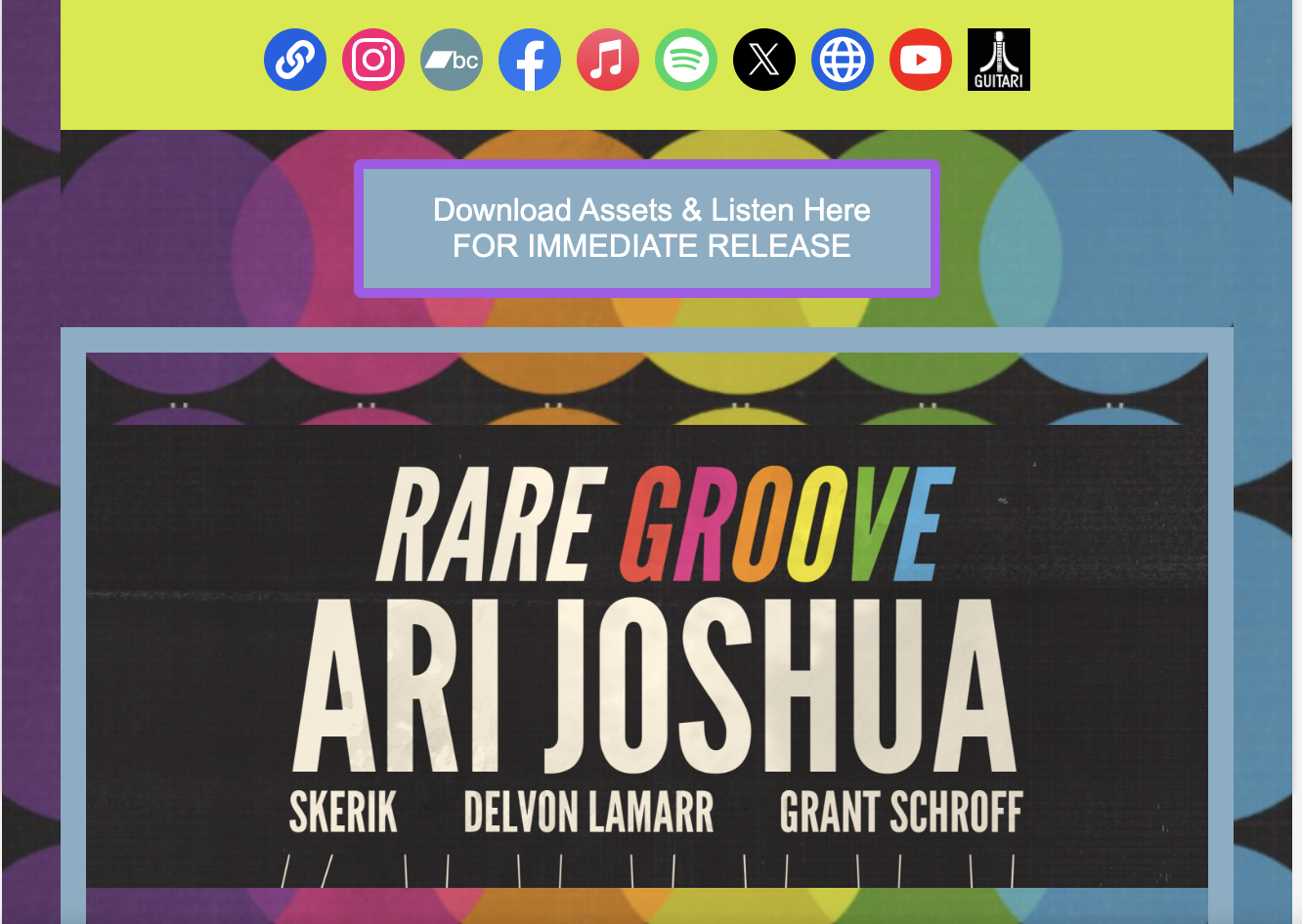 Music Factory Records Unveils "Rare Groove" Ari Joshua, Skerik, Delvon ...