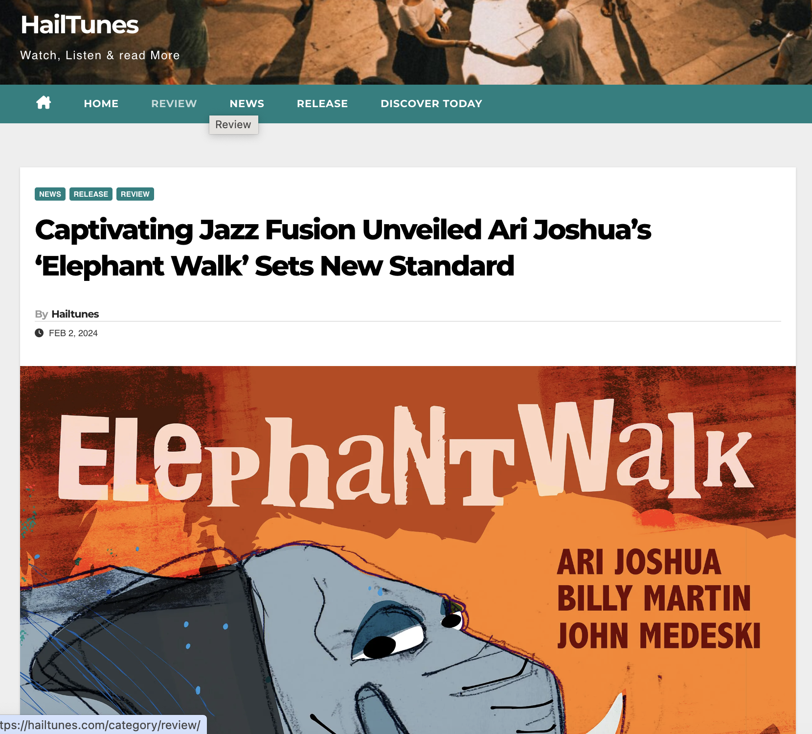 Captivating Jazz Fusion Unveiled Ari Joshua’s ‘Elephant Walk’ Sets New ...