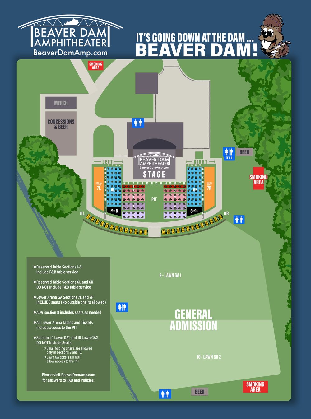 Beaver Dam Tourism Commission - Seating Charts