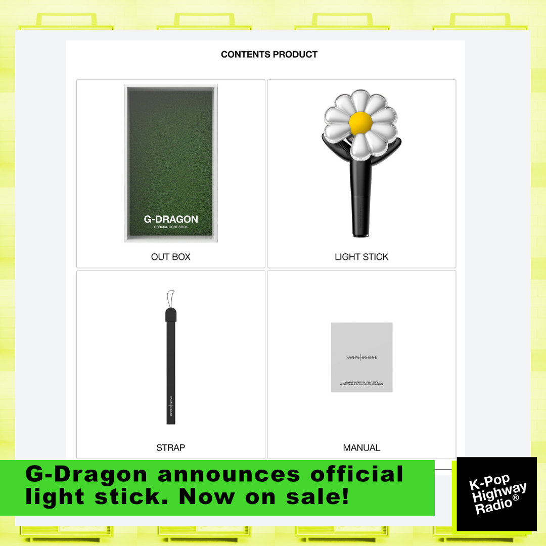 G-Dragon Announces His Official Light Stick