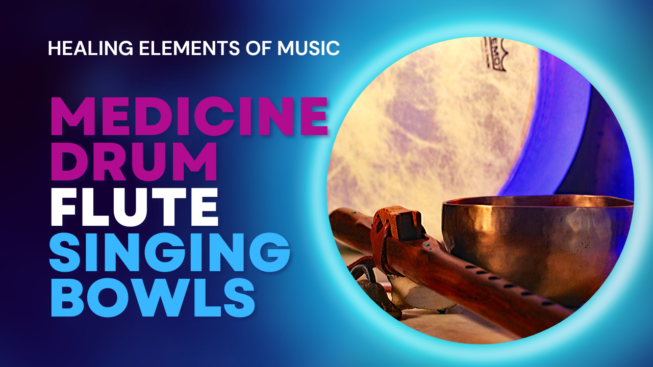 Sound Healing Medicine Drum Native Flute Singing Bowls
