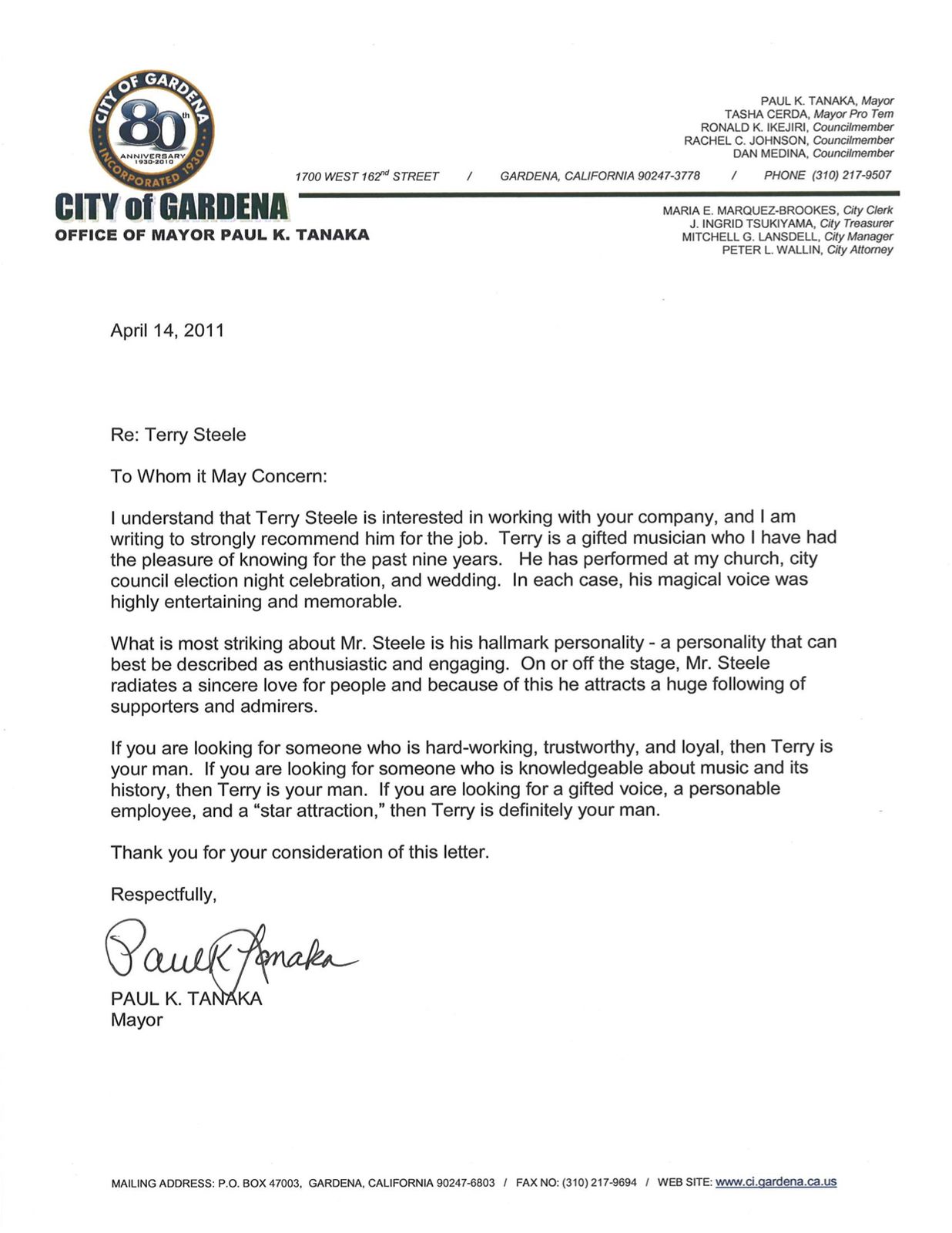 Terry Steele Music - Discography