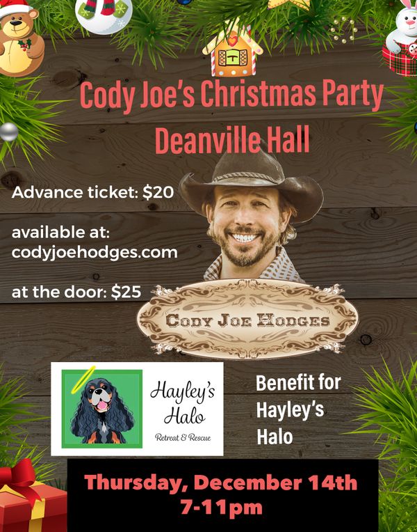 Cody Joe Hodges - Cody Joe’s Christmas Party at Deanville Hall