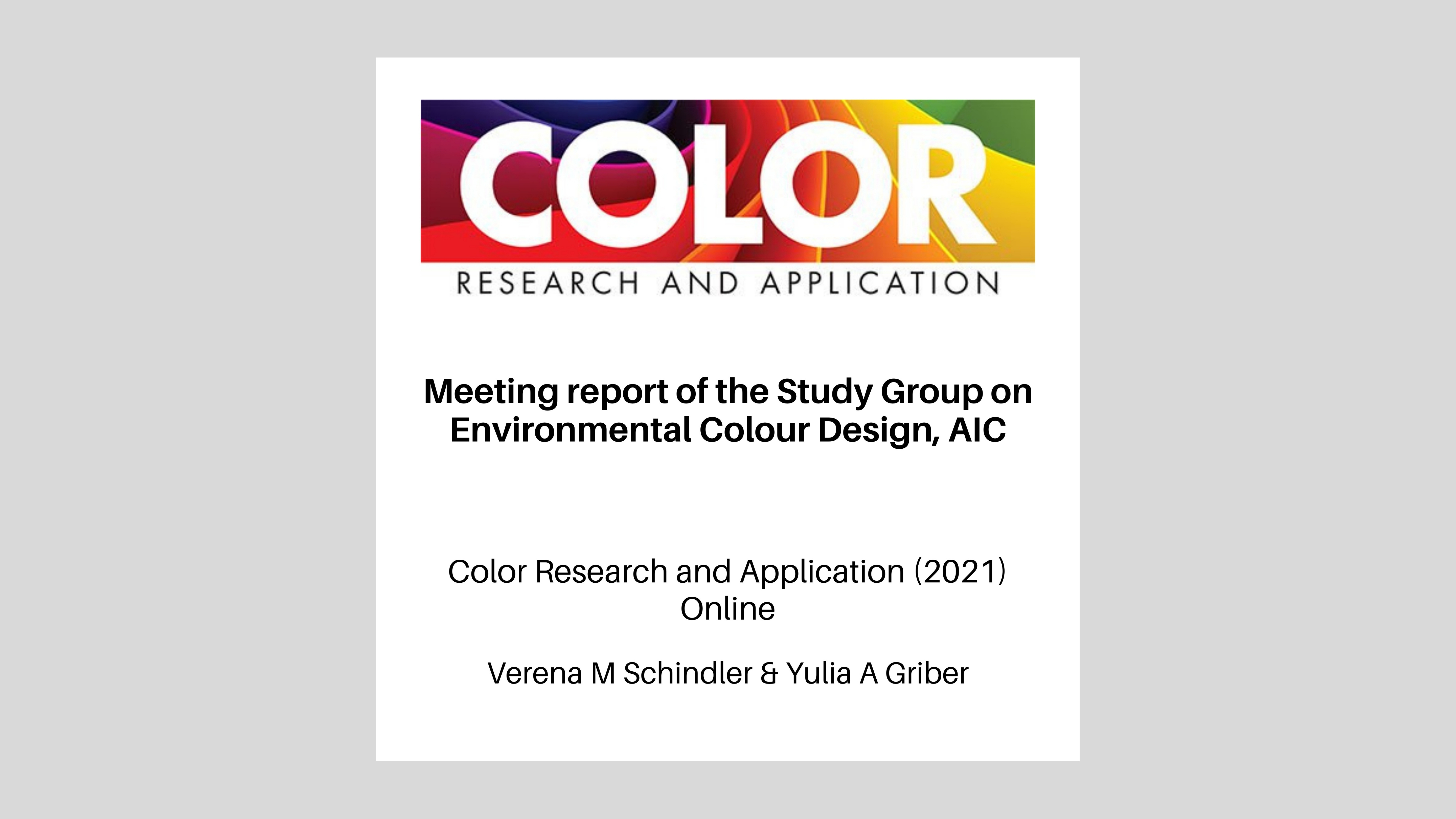 New articles on color