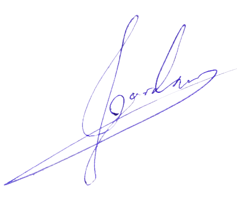 Blue Signature Transparent